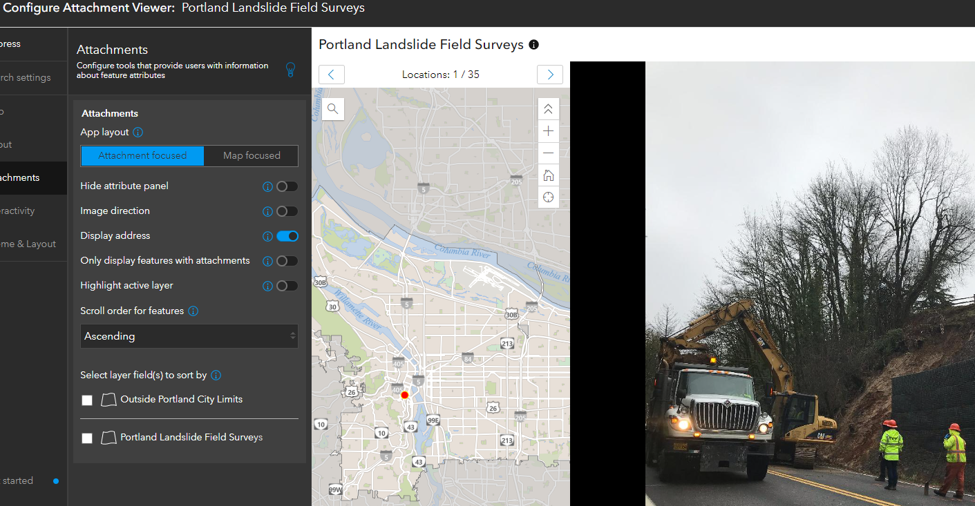 Attachment Viewer showing attachments for features... - Esri Community